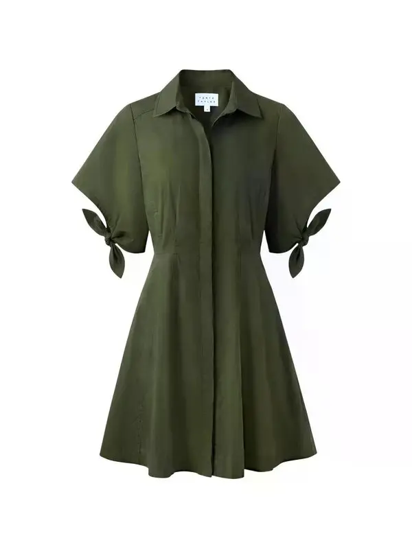 Tanya Taylor Corinna Tie-cuff Dress - Green