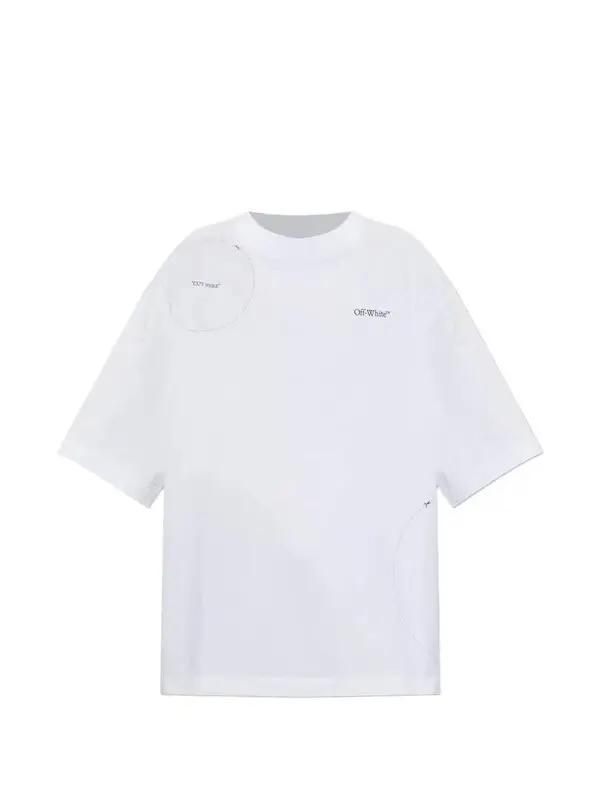Off-White Logo Print Cotton T-shirt - White