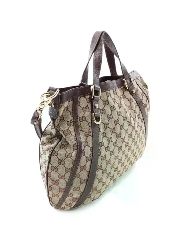 Gucci 2000s Gg Abby Canvas Tote Bag - Neutrals
