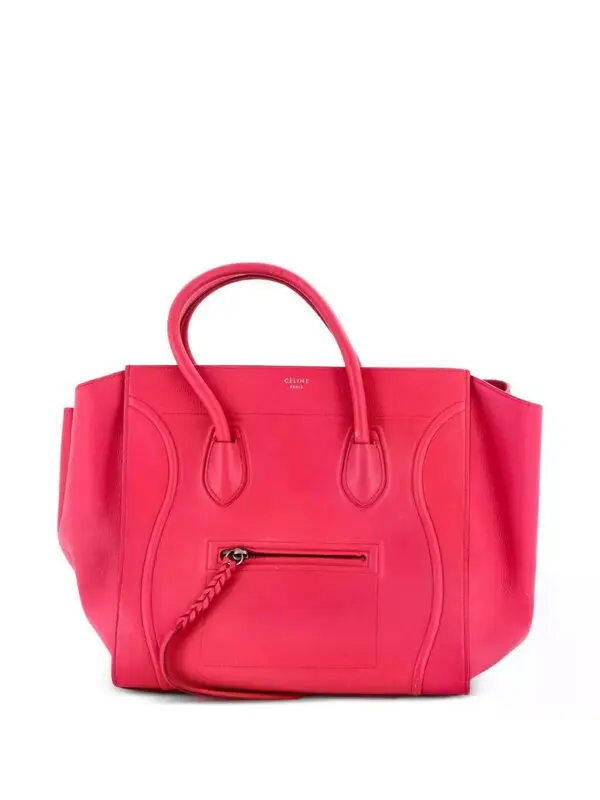 Celine Phantom Bag Grainy Leather Medium Tote Bag - Pink