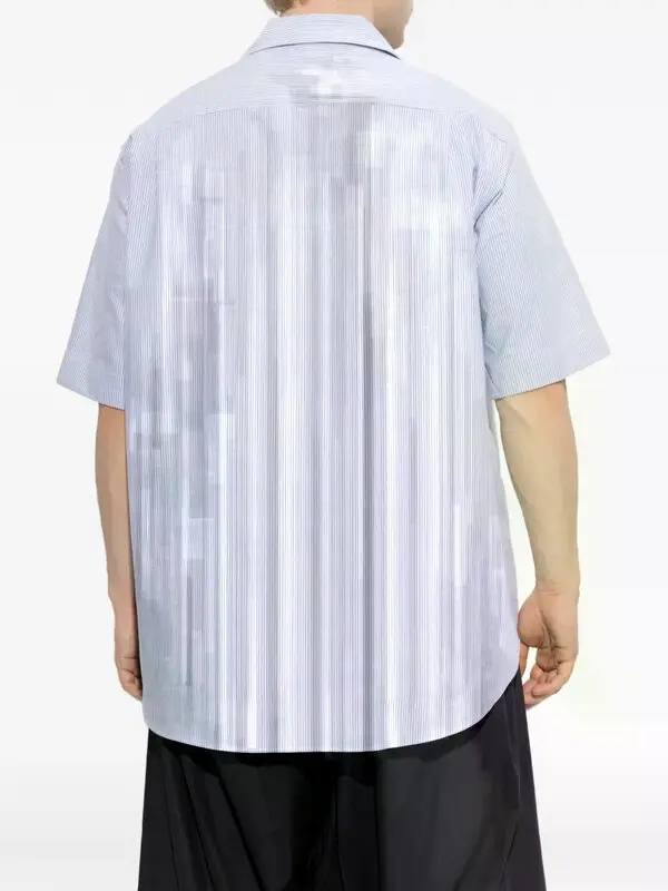 VIVIENNE WESTWOOD Bowling Striped Embroidered-logo Shirt - White