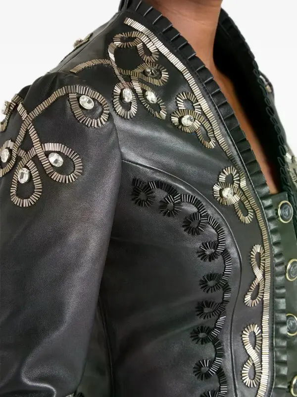 TEMPERLEY LONDON Balthazar Embellished Leather Jacket