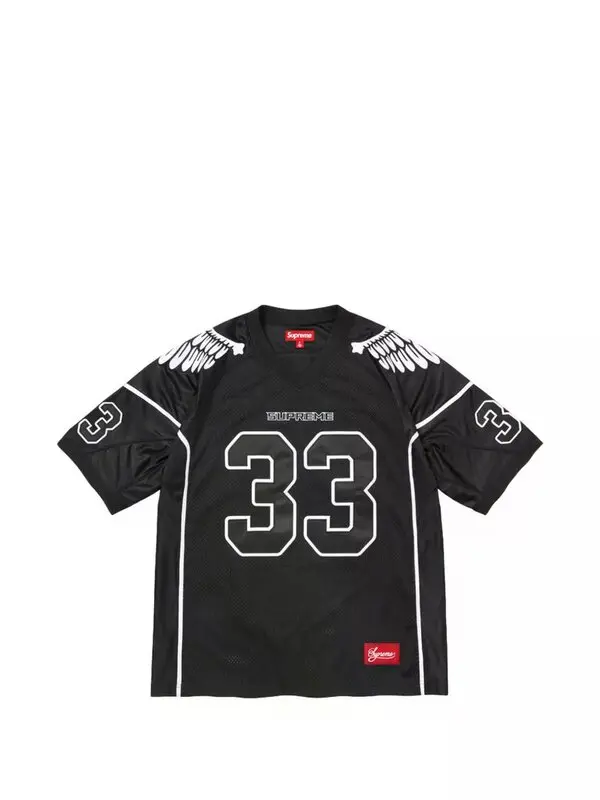 Supreme Wings-print T-shirt - Black