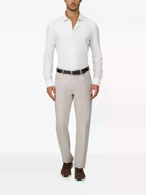 Boggi Milano Shirt In Stretch Nylon B Tech Slim Fit