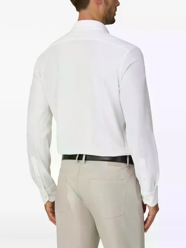 Boggi Milano Shirt In Stretch Nylon B Tech Slim Fit