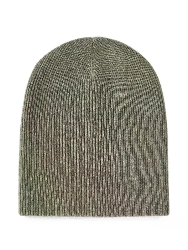 Brunello Cucinelli Cashmere English-rib Knit Beanie - Green