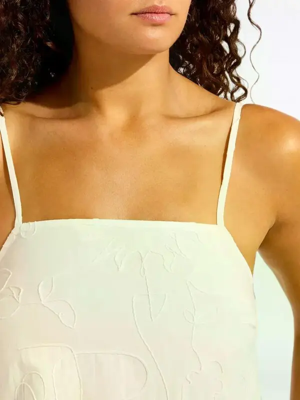 Seafolly Embroidered Spaghetti-strap Maxi Dress