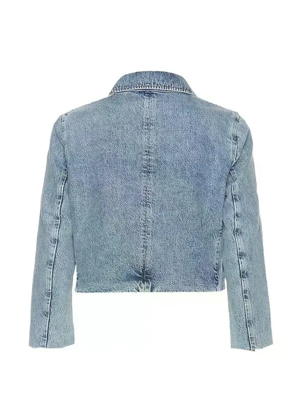 FRAME Peter Pan Collar Denim Jacket