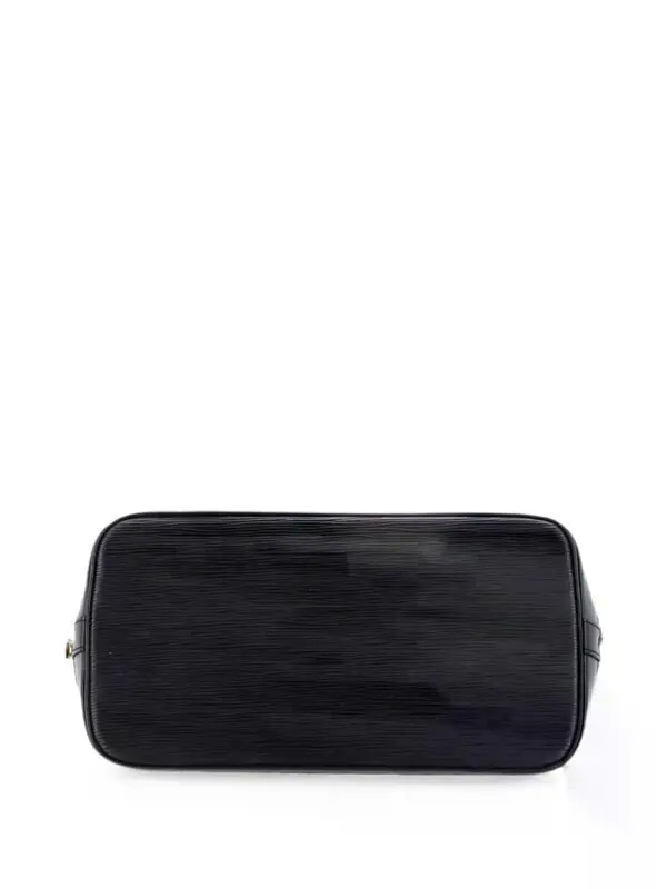 LOUIS VUITTON Vintage Alma Handbag Epi Leather Pm Satchel - Black
