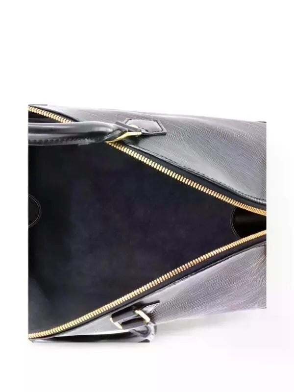 LOUIS VUITTON Vintage Alma Handbag Epi Leather Pm Satchel - Black