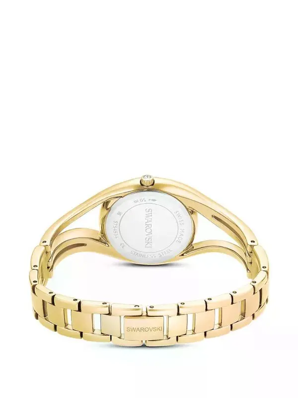 SWAROVSKI 28mm Round Watch With Crystal Embellishments