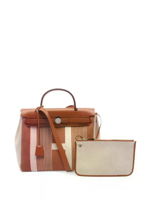 Hermès 2010s Pm Herbag Zip Le Tournet Tote Bag - Brown