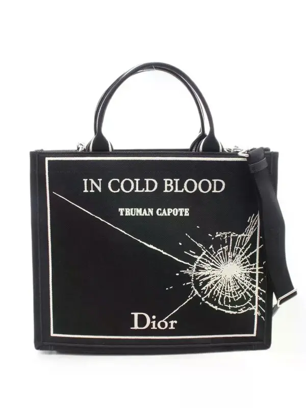 Dior 2010s Book Tote Tote Bag - Black