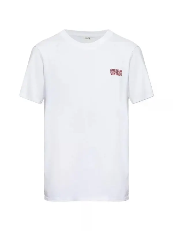 American Vintage Ykobow Logo-print T-shirt - White