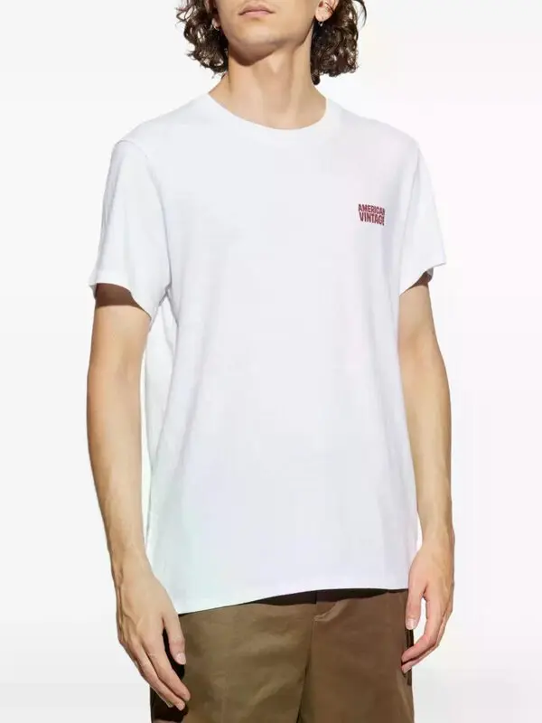 American Vintage Ykobow Logo-print T-shirt - White