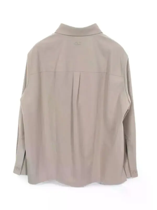 Fendi Ff Logo Embroidery Shirt