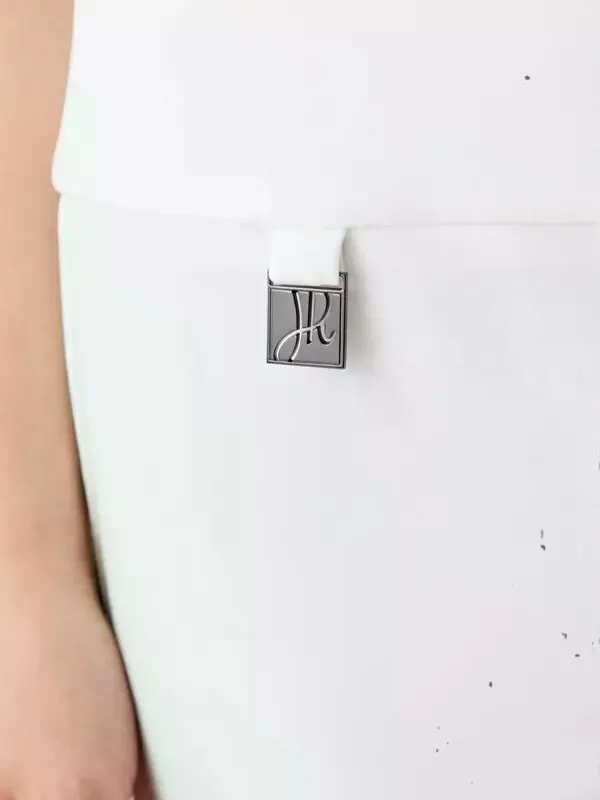 Joseph Ribkoff Slim-fit Trousers With Logo Plaque