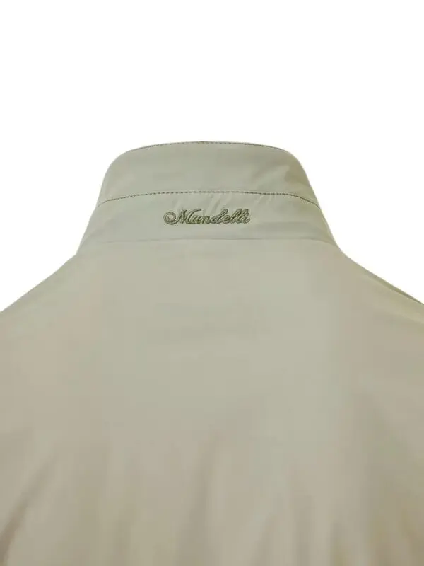 MANDELLI Logo-embroidered Zip-up Jacket