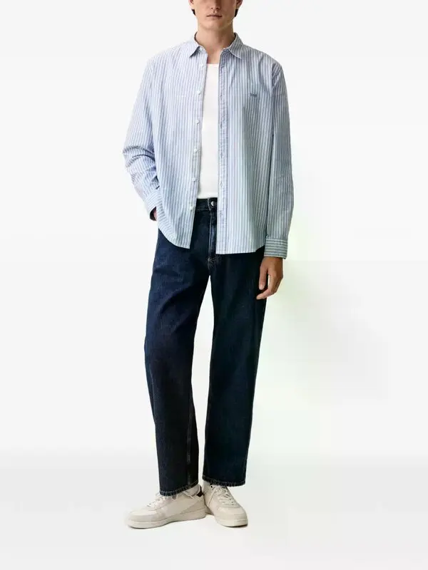 Marc O'polo Straight-leg Jeans With Logo Patch