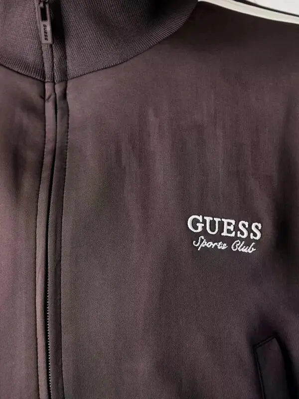 Guess Logo-embroidered Side-stripe Jacket