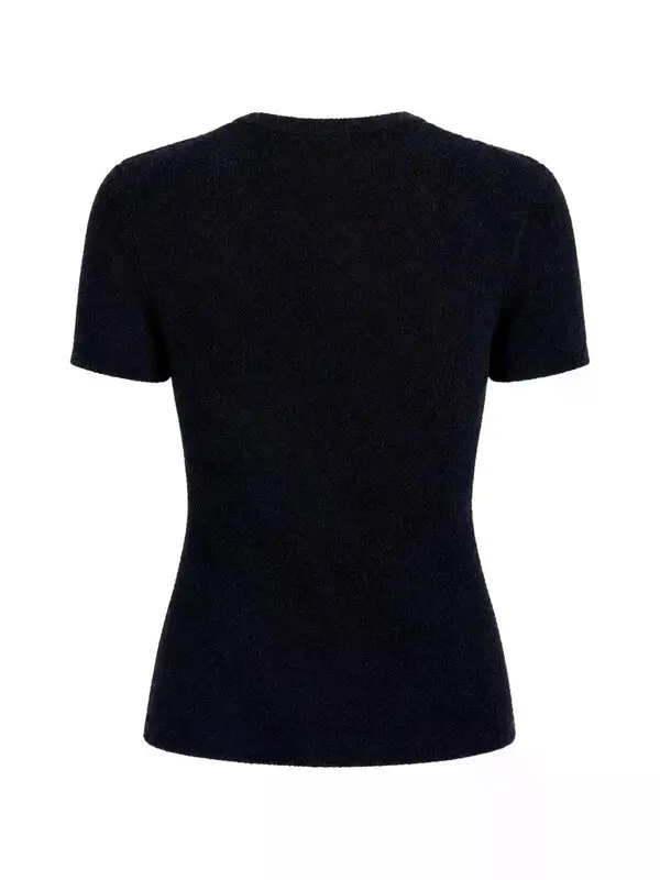 Vince Textured Crew-neck Sweater - Blue