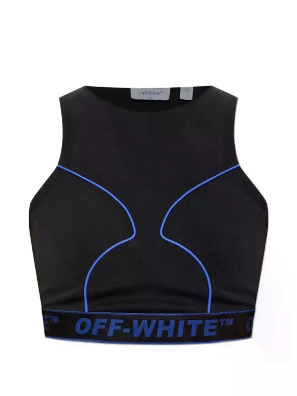 Off-White Logo-tape Piping Top - Black