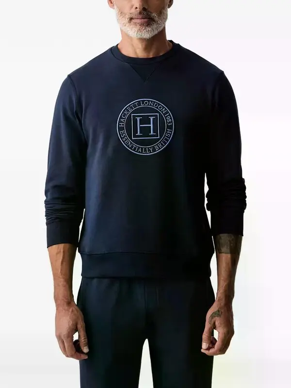 HACKETT LONDON Crew Neck Sweatshirt With Logo Embroidery