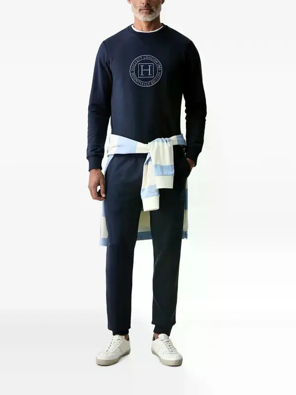 HACKETT LONDON Crew Neck Sweatshirt With Logo Embroidery