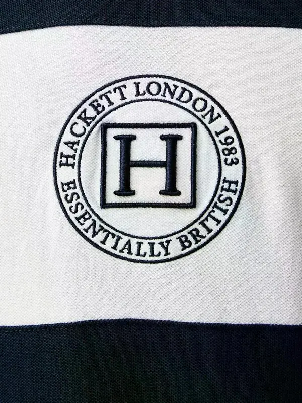 HACKETT LONDON Logo-embroidered Buttoned Polo Shirt