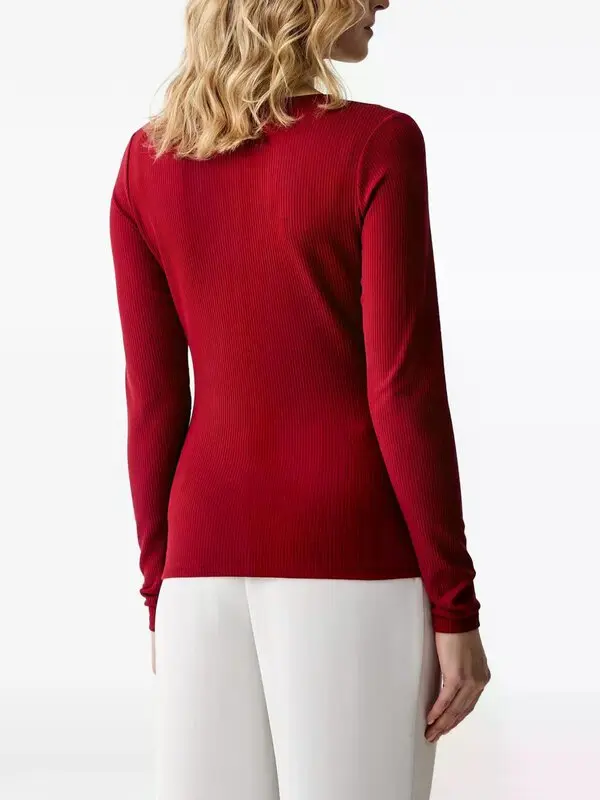 Guess Ribbed Knit Long-sleeve T-shirt