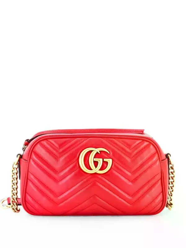 Gucci Gg Marmont Shoulder Bag Matelassé Leather Small Crossbody Bag