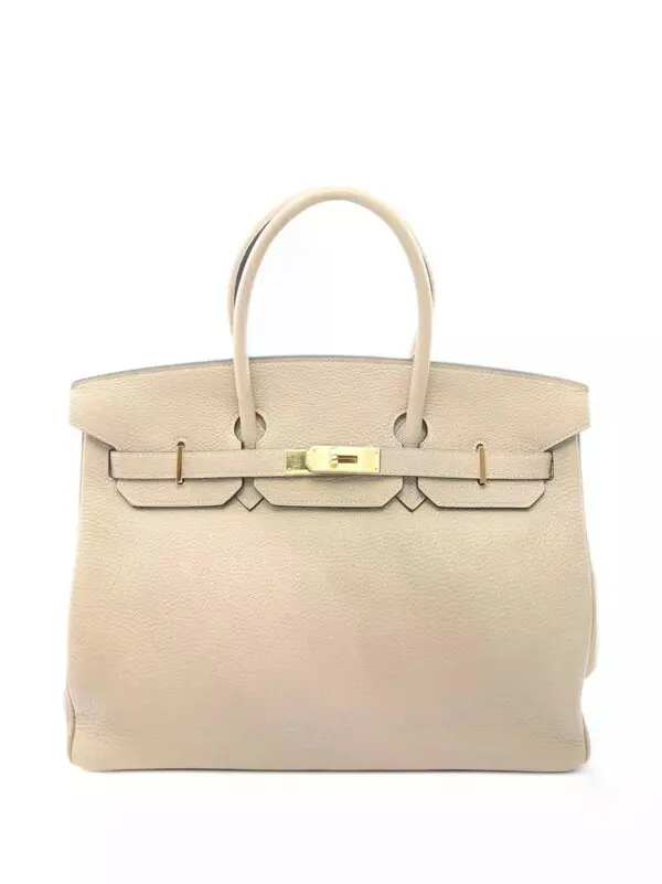 Hermès 35 Birkin Leather Tote Bag - Neutrals