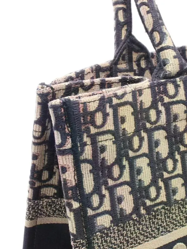 Dior 2000s Medium Book Tote Canvas Tote Bag