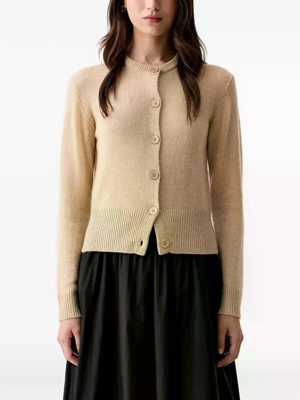 JOOP! Buttoned Ribbed-trim Cardigan