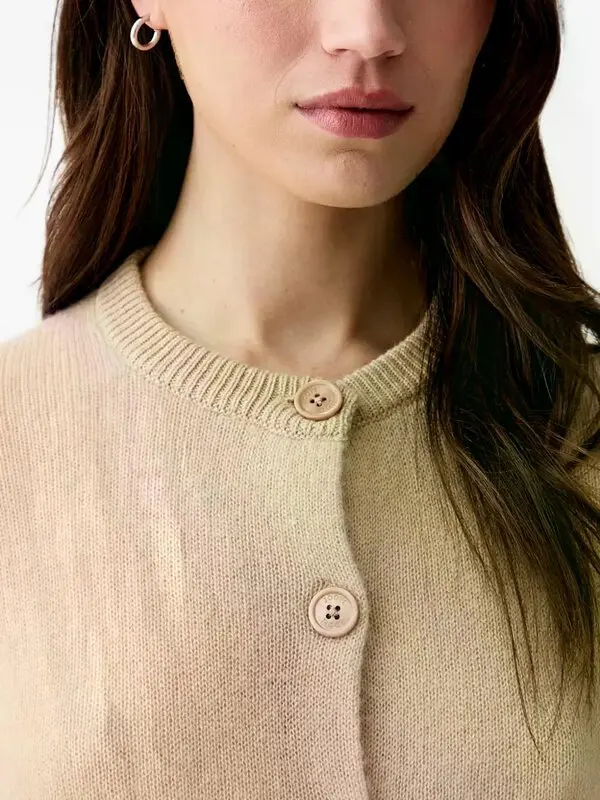 JOOP! Buttoned Ribbed-trim Cardigan
