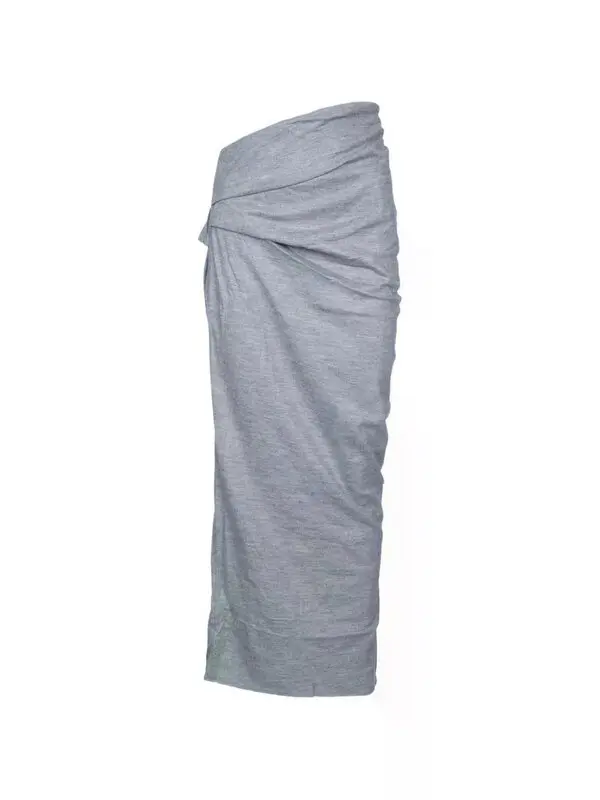 ENTIRE STUDIOS Draped Wool Skirt - Grey
