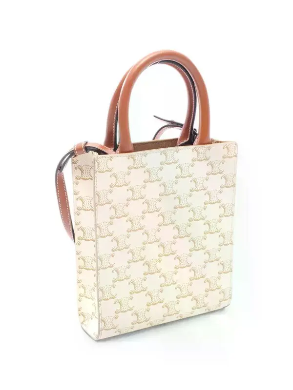 Celine 2000s Vertical Cabas Triomphe Open-top Tote Bag