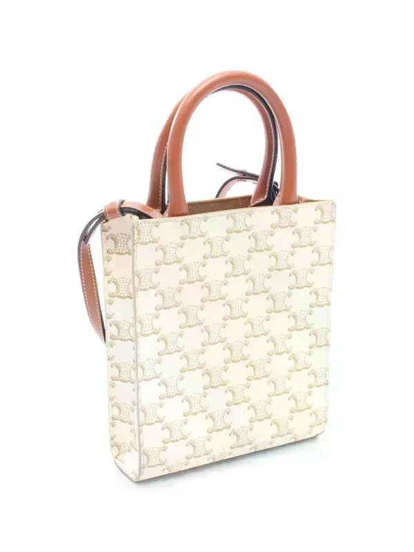 Celine Vertical Cabas Triomphe Tote Bag - Neutrals