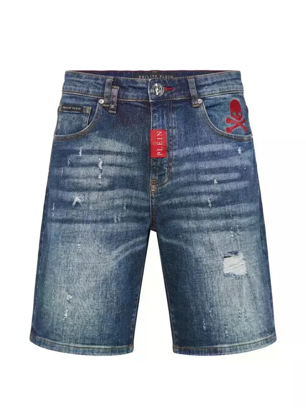 Philipp Plein Denim Formentera Shorts Basics - Blue