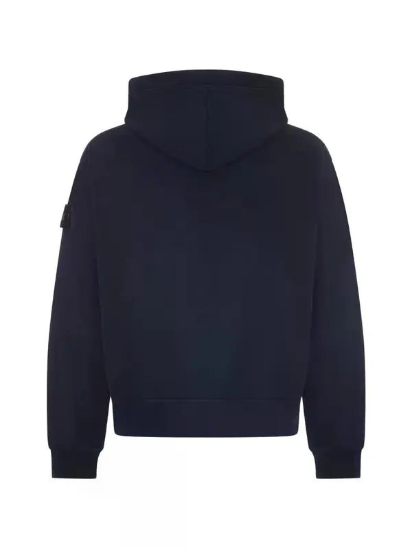 Stone Island Logo-patch Long-sleeve Hoodie