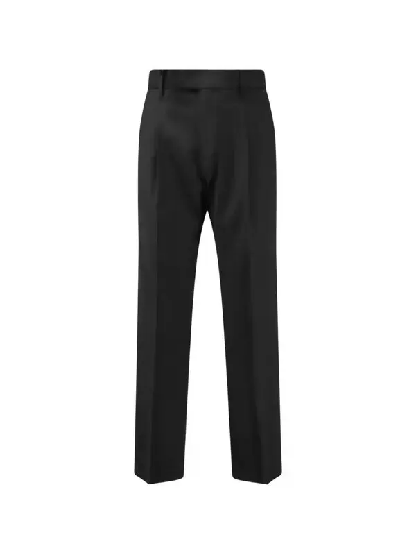 GERMANO 1952 Tailored Trousers With Pressed Crease - Black