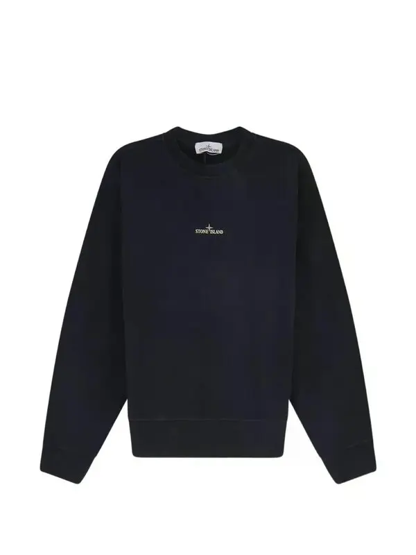 Stone Island Logo-print Sweatshirt - Black