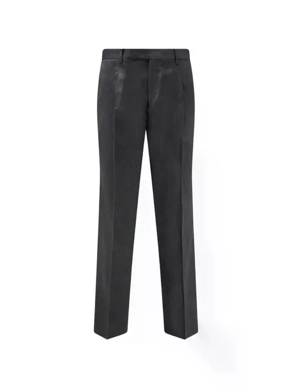 GERMANO 1952 Pressed Crease Straight-leg Trousers - Blue
