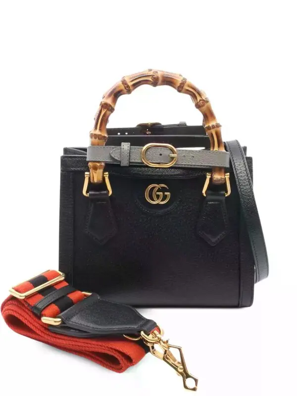 Gucci Diana Bamboo Top Handle Bag - Black