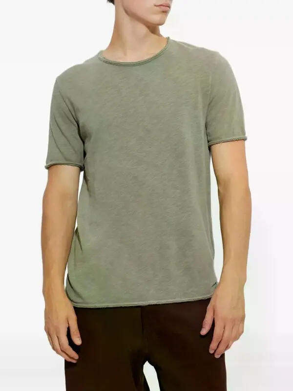 American Vintage Raw-edge T-shirt - Green