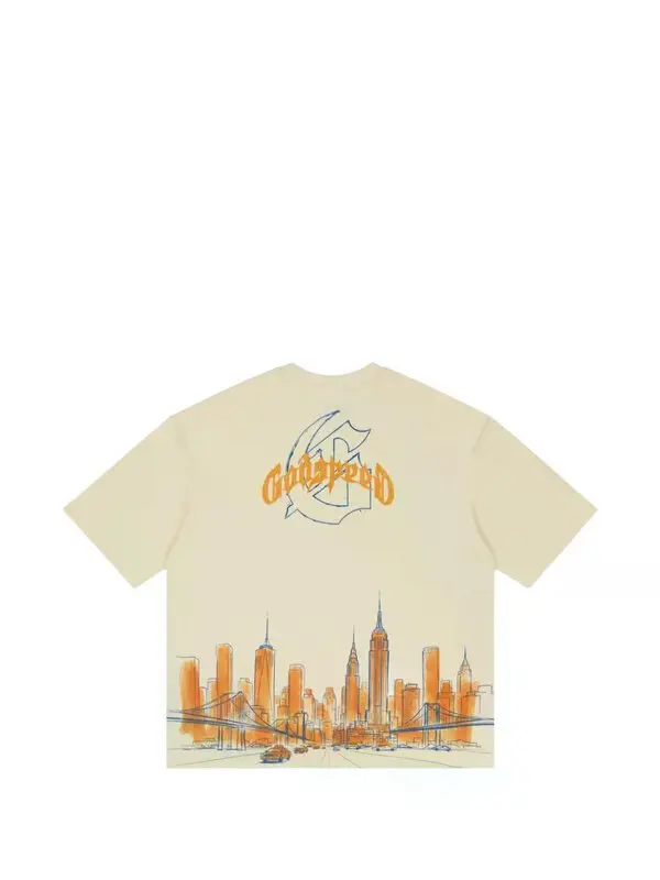 GODSPEED New York Skyline-print T-shirt - Neutrals