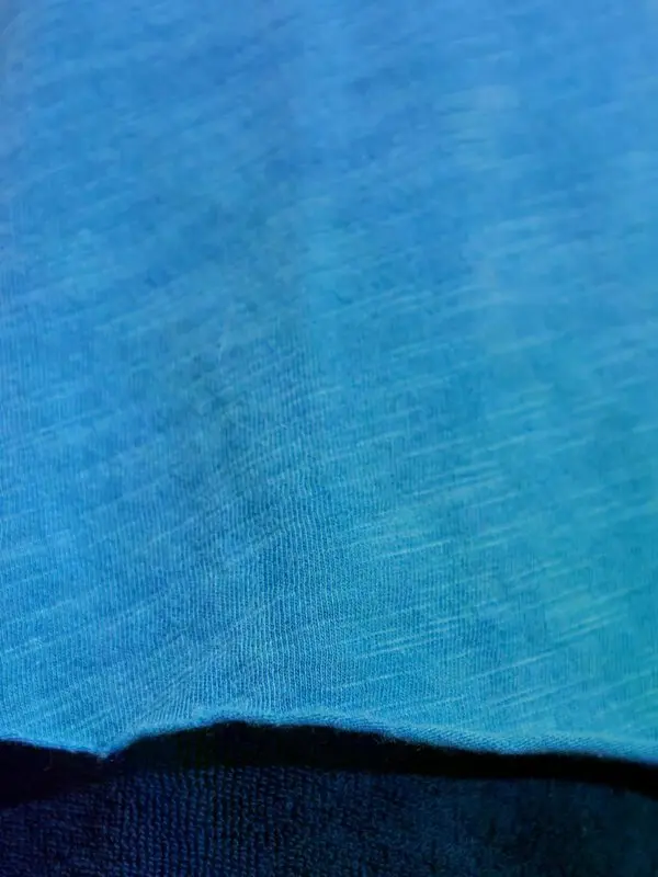 American Vintage Cotton V-neck T-shirt - Blue