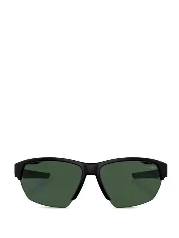 Prada Geometric Frame Sunglasses - Black
