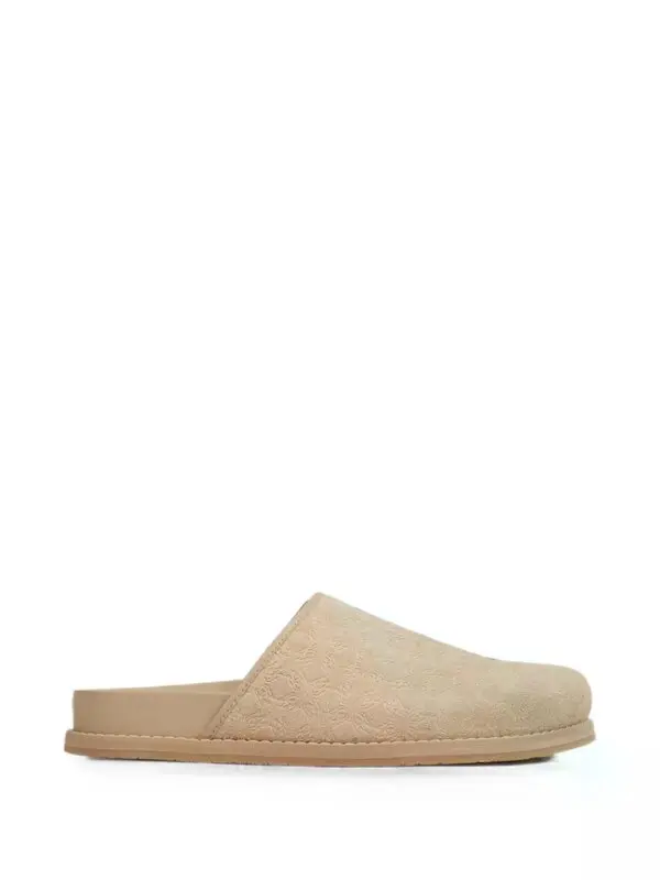 Amiri Monogram-pattern Clogs - Neutrals