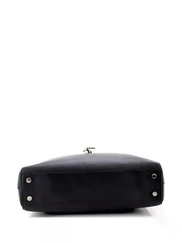 Saint Laurent Classic Monogram Shopper Leather Large Tote Bag